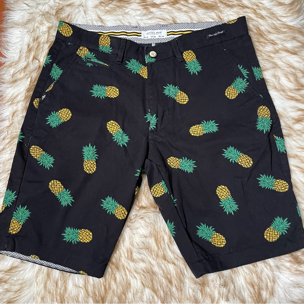 Ricky Singh Cactus Man Pineapple Bermuda Shorts - Gem